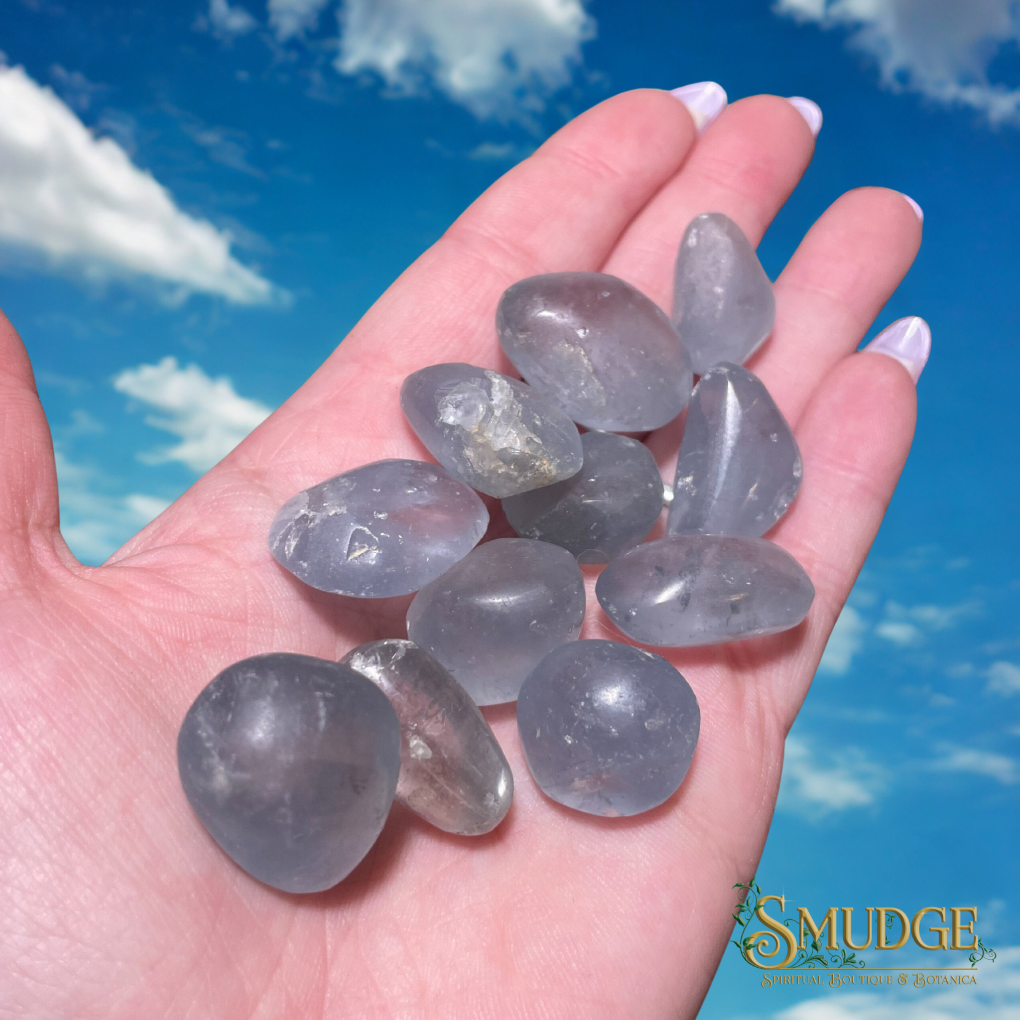 Celestite Tumbled – Smudge Metaphysical Spiritual Boutique