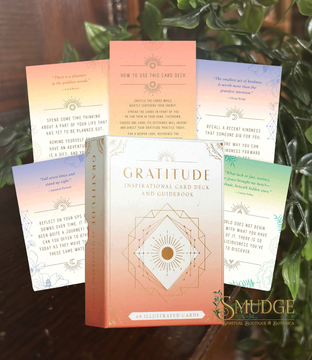 Gratitude Inspirational Card Deck – Smudge Metaphysical Spiritual Boutique